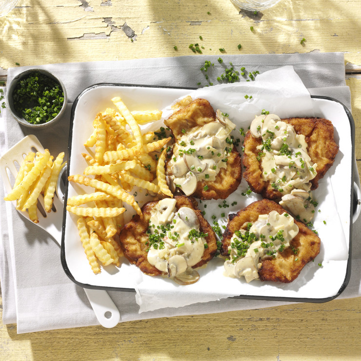 Schnitzel panieren & braten: Paniertes Schnitzel perfekt