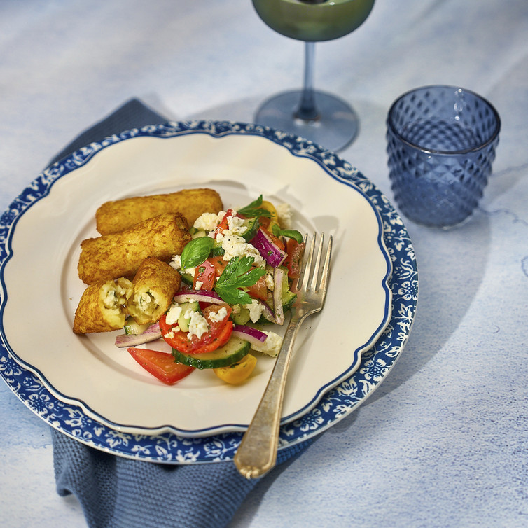 Mini-Röstitasche Zaziki auf Johanns Hirtensalat